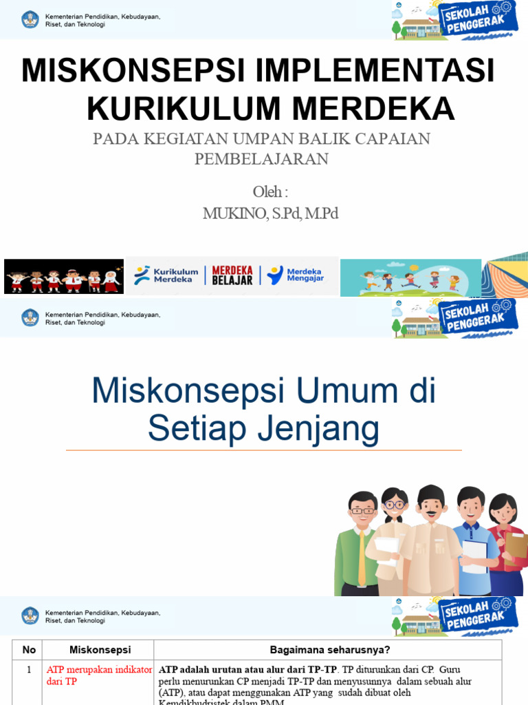01 Miskonsepsi Kurikulum Merdeka | PDF