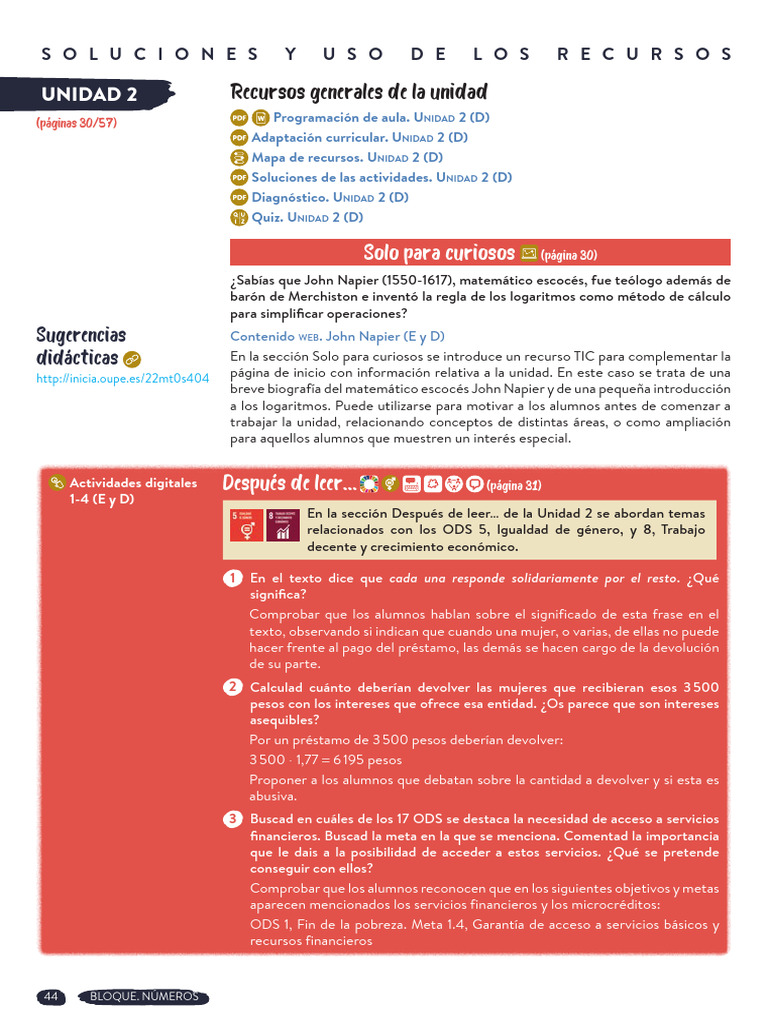 Soluc. Potencias, Logaritmos y Probls. Financieros 4º ESO | PDF | Economias