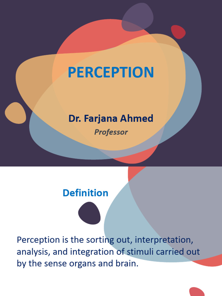 Perception | PDF | Perception | Senses