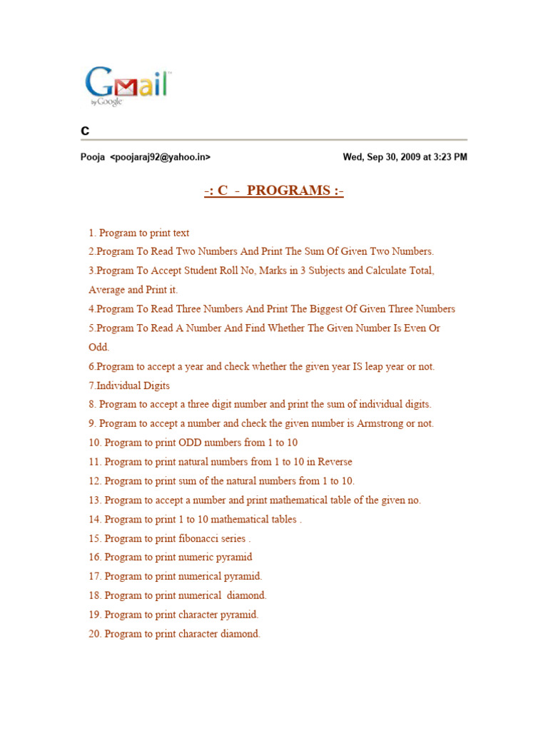 100 C Progs Pdf String Computer Science Pointer Computer Programming