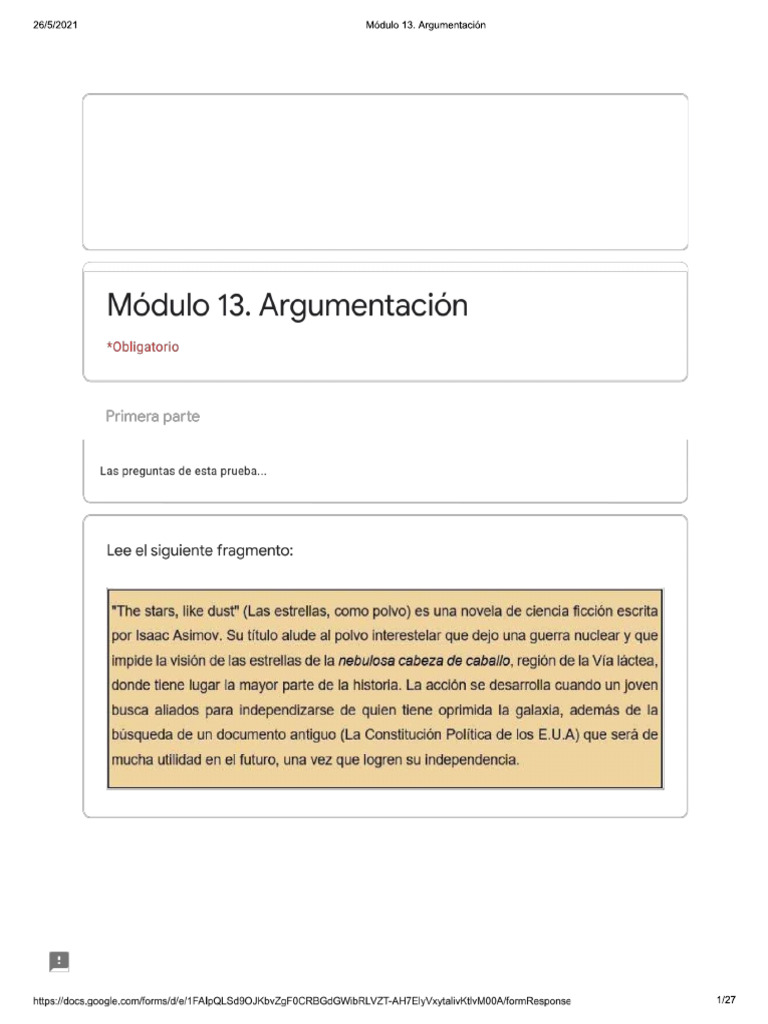 Modulo 13 Sin Respuestas | PDF
