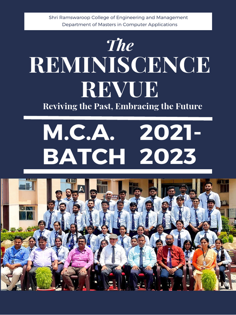SRMCEM MCA Farewell Magazine 23 | PDF | Computer Security | Security