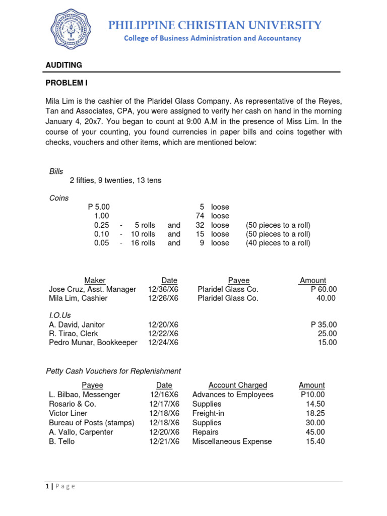 AUDITING | PDF | Banks | Deposit Account