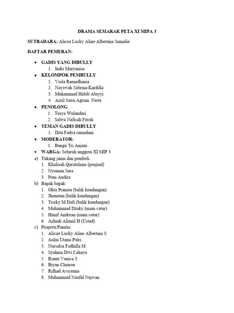 Drama Semarak Peta Bullying-2 | PDF