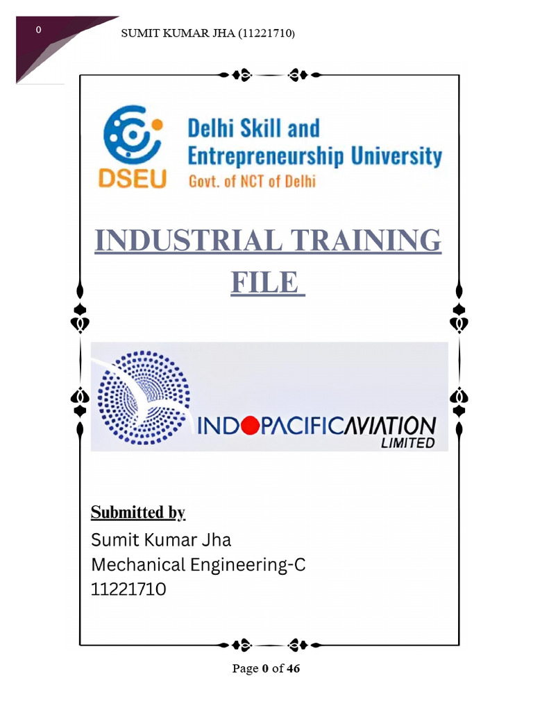 Aviation Industry Training File 01 | PDF | Cockpit | Aircraft