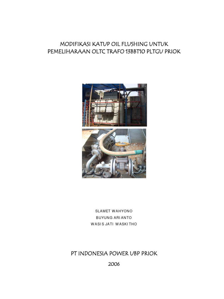 Modifikasi Katup Oil Flushing 13BBT10 | PDF | Sains & Matematika | Komputer