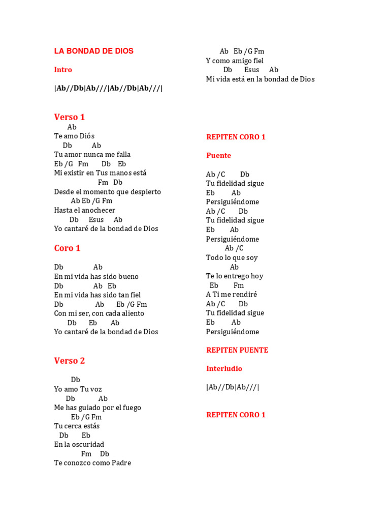 La Bondad de Dios | PDF