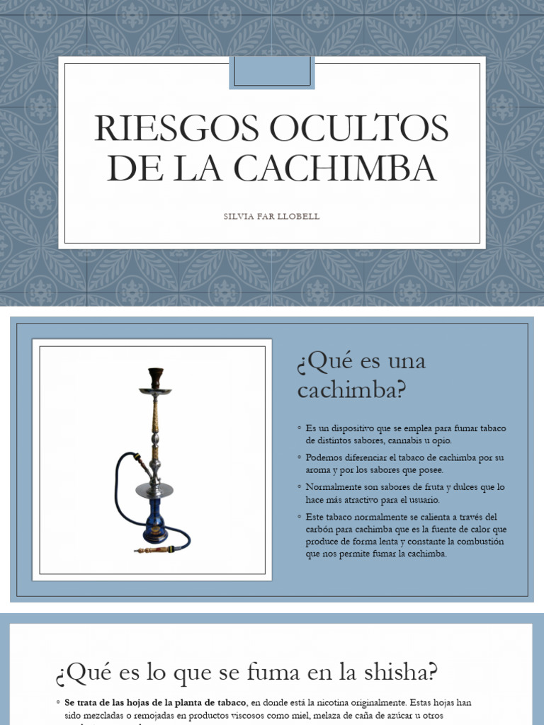 Riesgos Ocultos de La Cachimba | PDF | Fumar tabaco | Adicción
