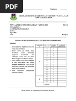 Peperiksaan Akhir Tahun Tingkatan 4 2022 MATEMATIK KERTAS 2 (1449/2) | PDF