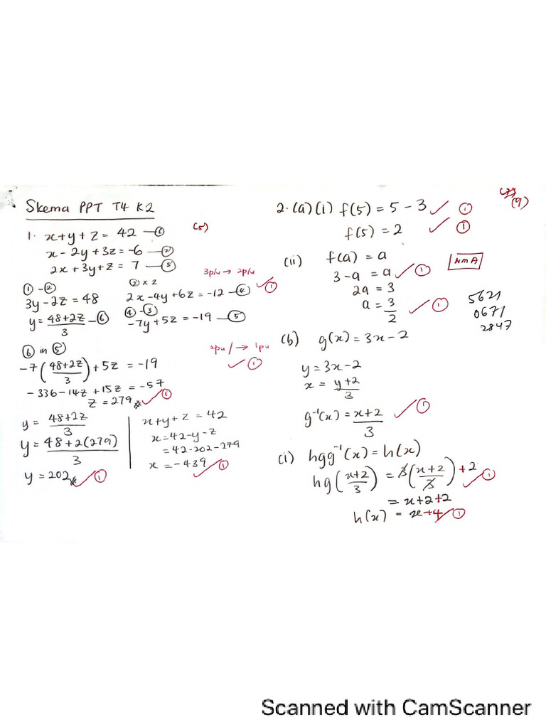 Skema Addmaths k2 f4 PPT 2023 | PDF