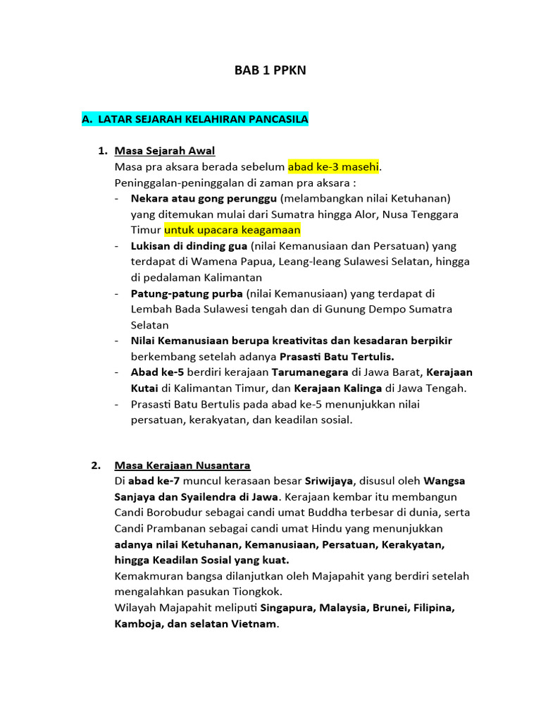 Bab 1 PPKN | PDF