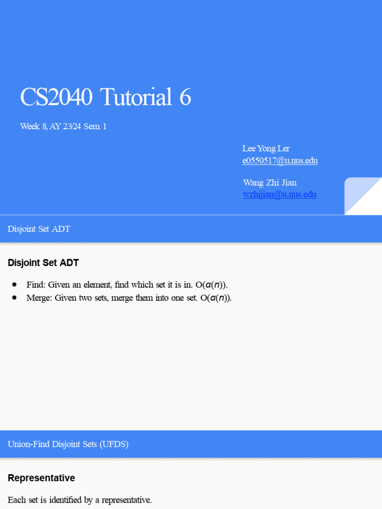 Cs2040 Tutorial 06 Slides 1 Pdf Cybernetics Computer Data