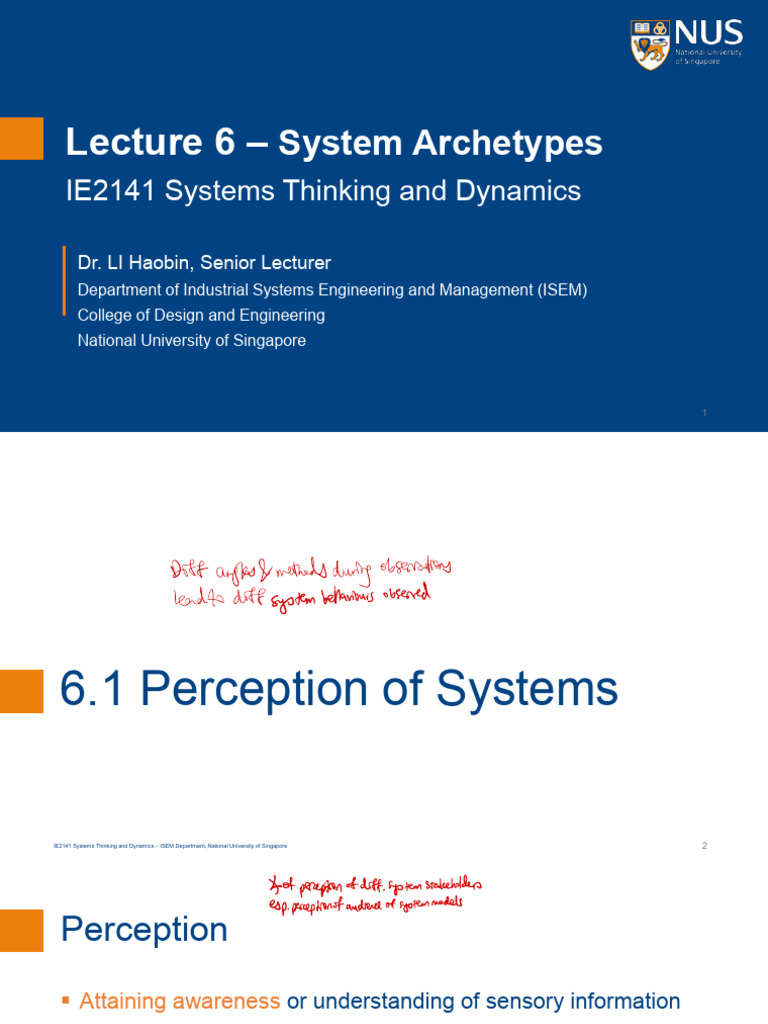 Lec 6 Sys Archetypes | PDF | Perception | Awareness Lec 6 Sys Archetypes | PDF | Perception | Awareness