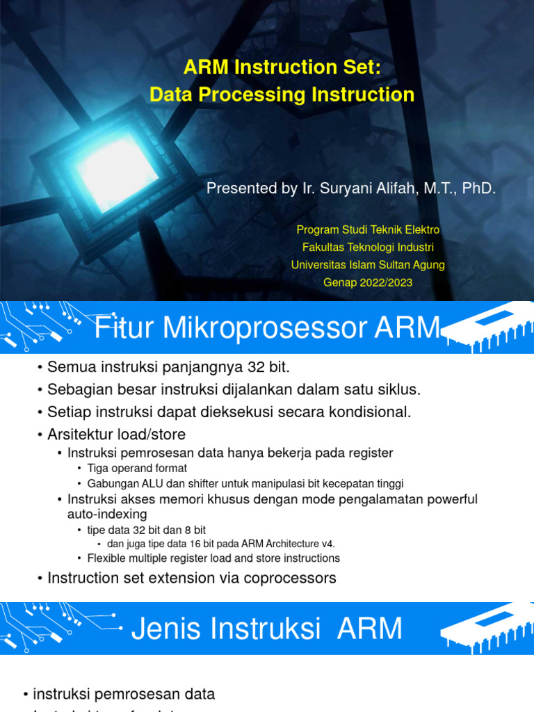 ARM ISA Data Processing | PDF