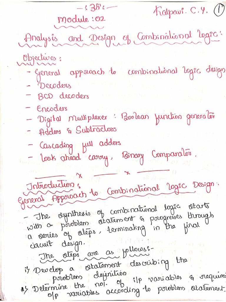 Digital System Design Module 2 Pdf 