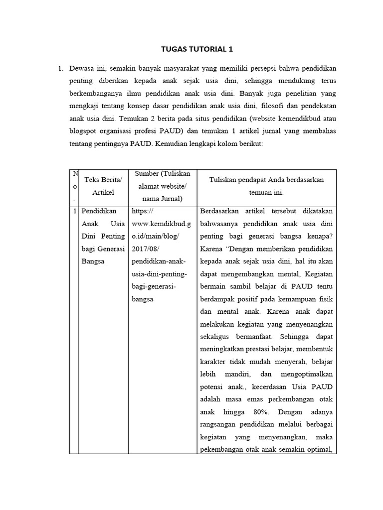 Pentingnya PAUD dan DAP untuk Anak Usia Dini | PDF | Karier & Perkembangan | Sains & Matematika