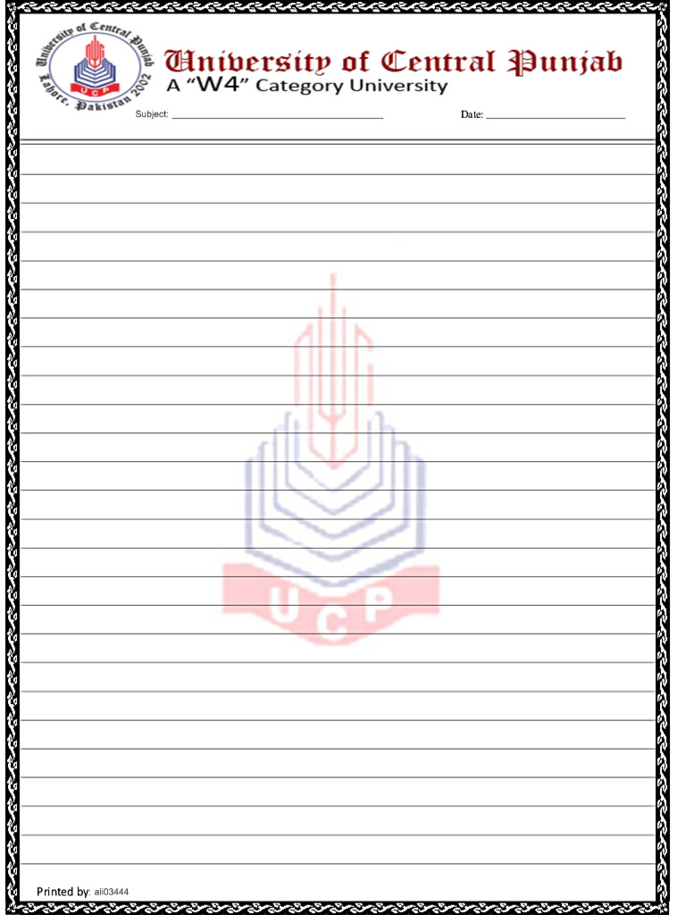 Ucp Assignment Paper | PDF