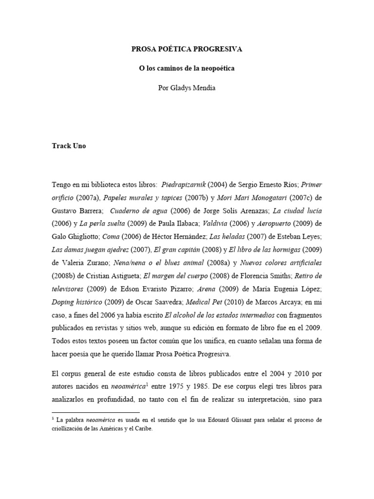 Prosa Poética | PDF