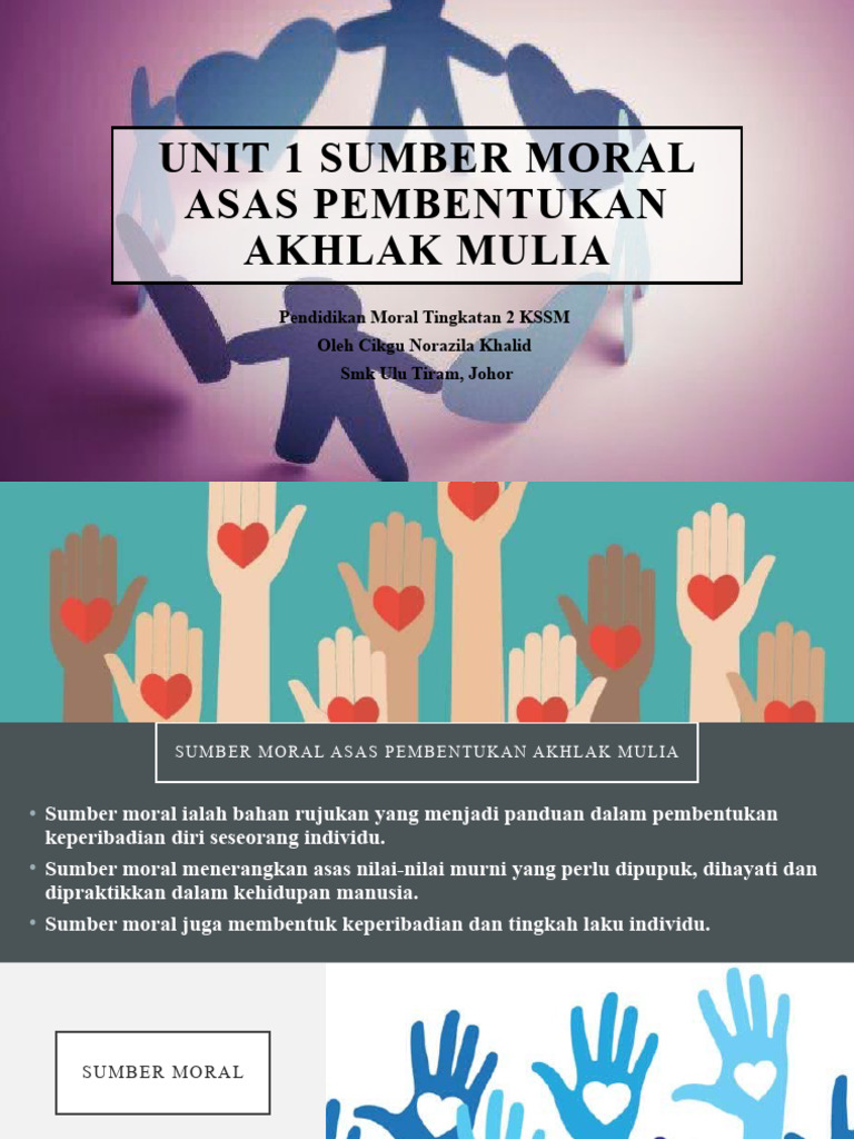 PM T2 KSSM UNIT 1 Sumber Moral Asas Pembentukan Akhlak Mulia Zila | PDF