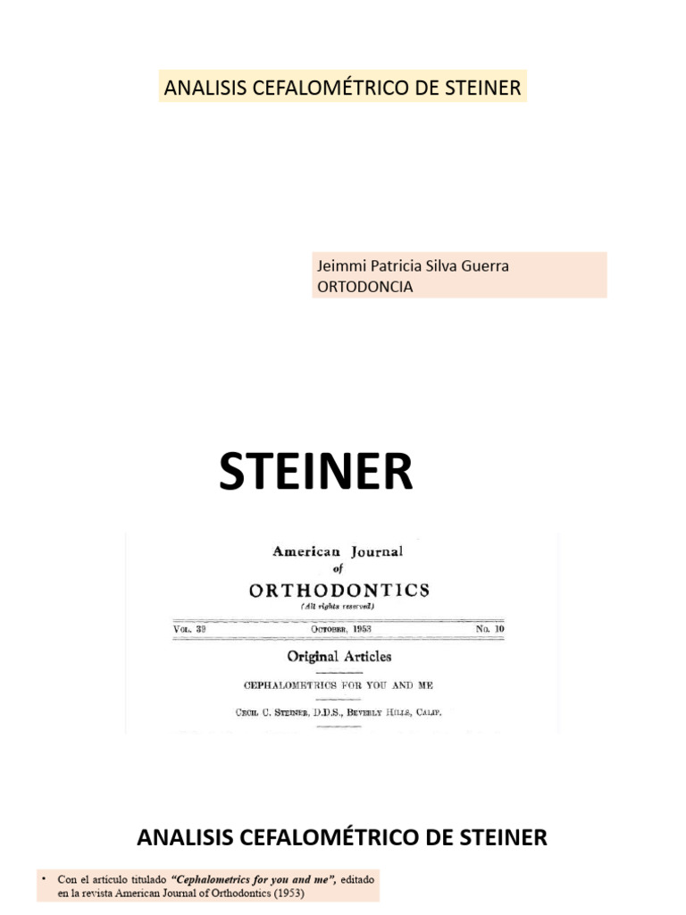 Analisis de Steiner | PDF