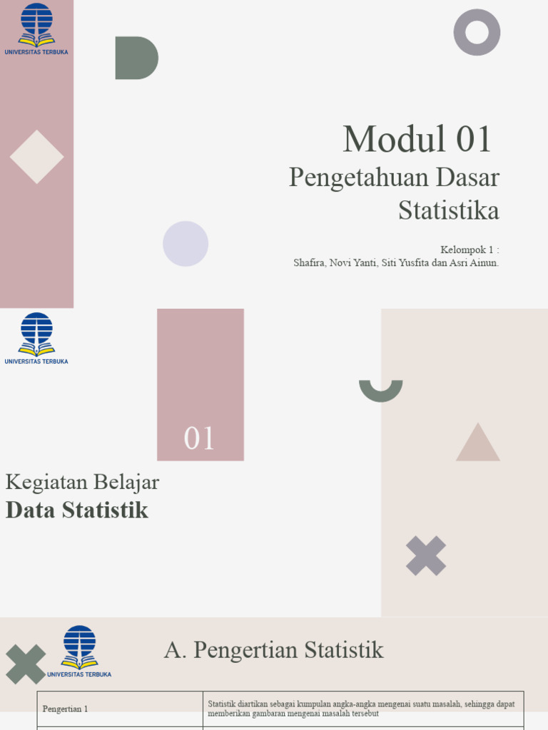 Statistika Pendidikan Modul 1 | PDF