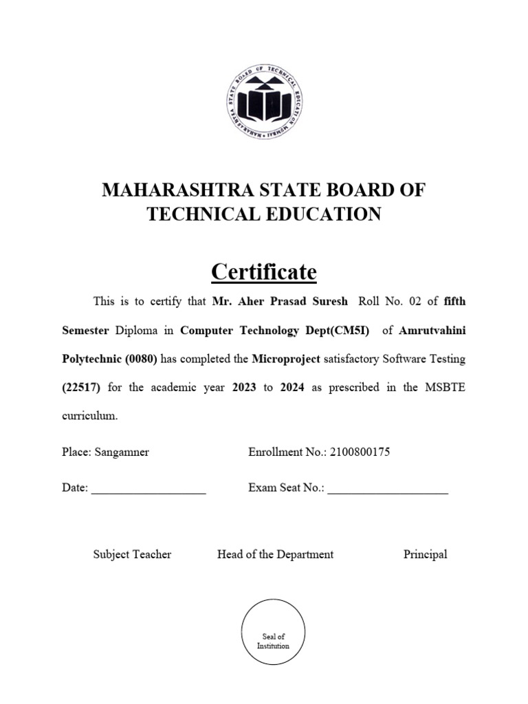Css Certificates Pdf