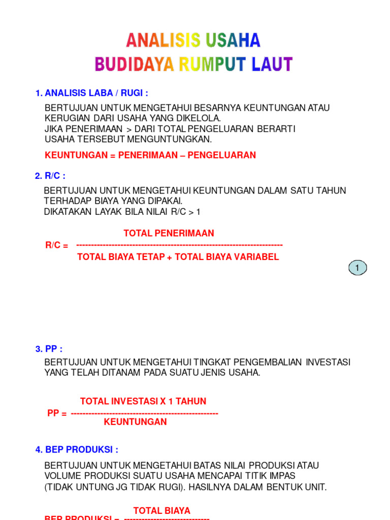 Analisis Rumput Laut (Compatibility Mode) | PDF