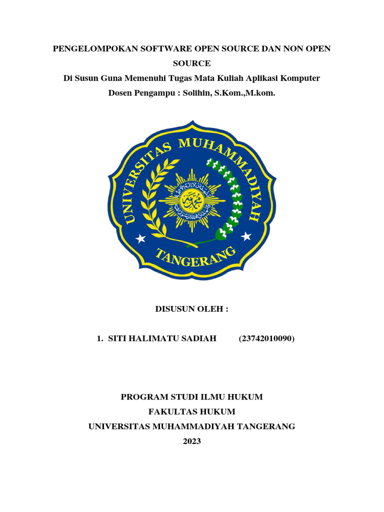 Pengelompokan Software oleh Halimatu | PDF
