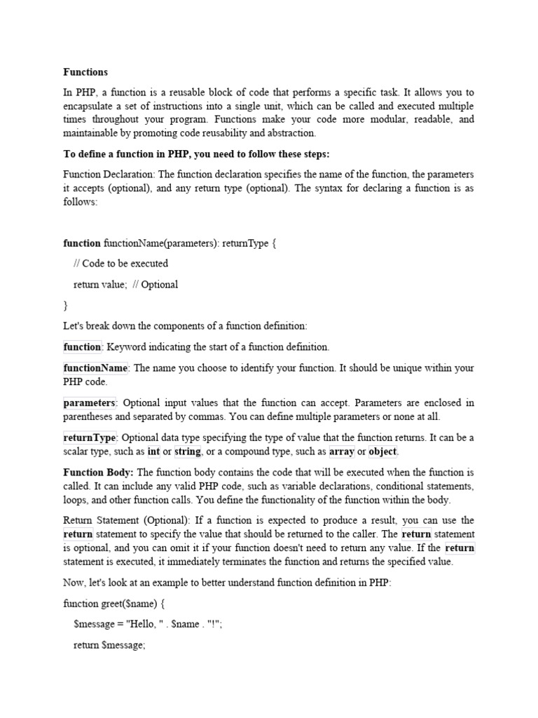 Functions Pdf Parameter Computer Programming Boolean Data Type
