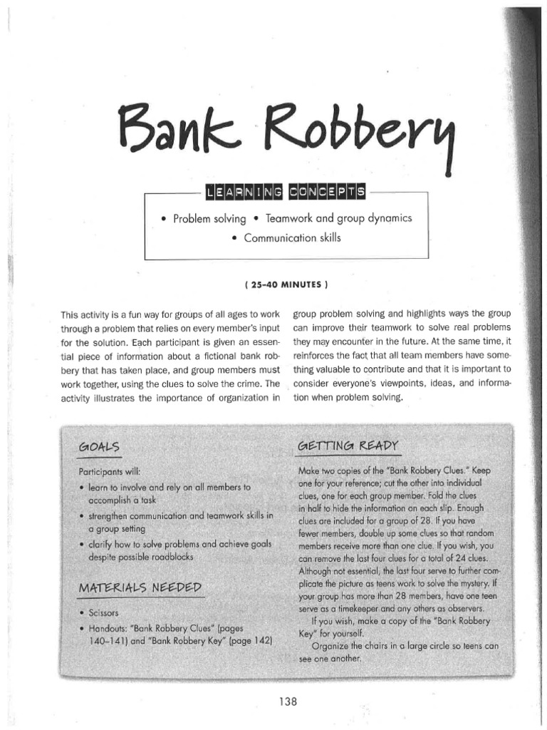 Bank Robbery | PDF