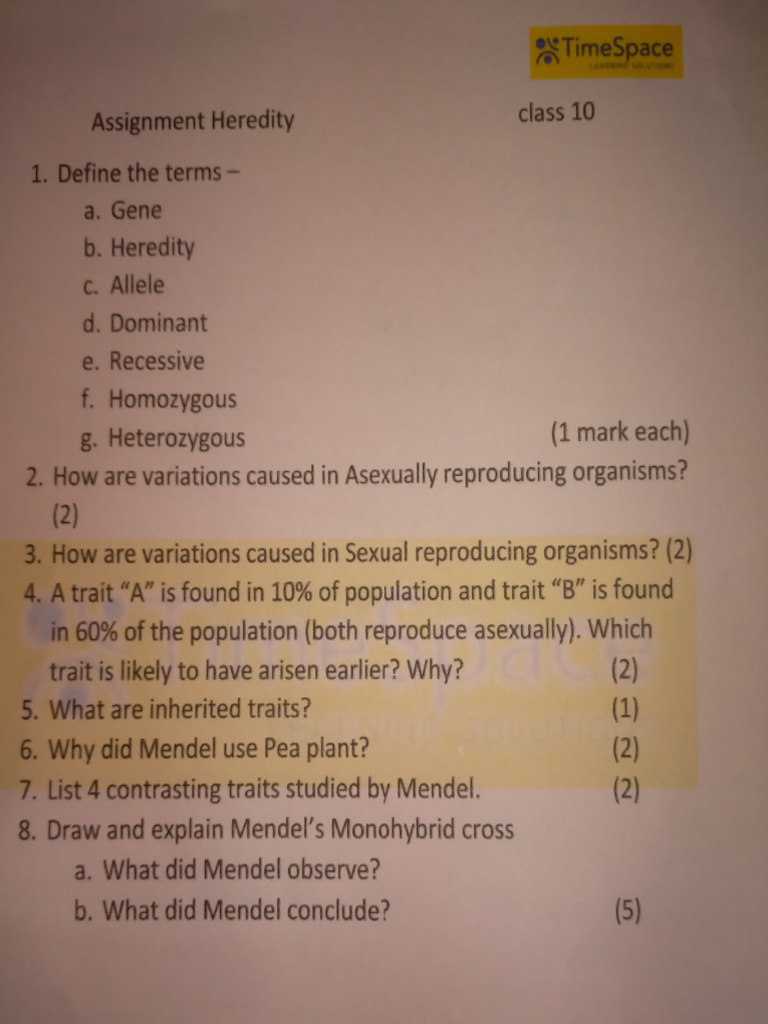 (Mohan) Assignment-Heredity | PDF | Zygosity | Dominance (Genetics)