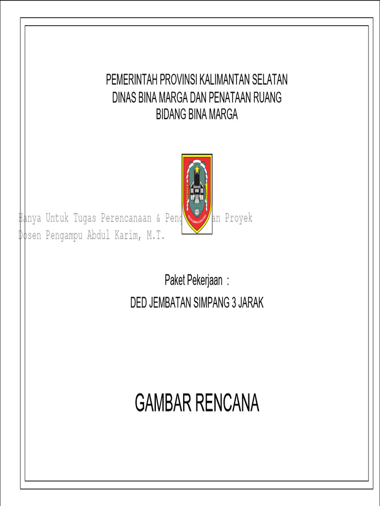 0.DED Jembatan Simp 3 | PDF