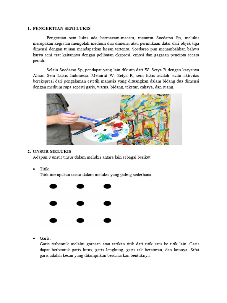 Pengertian Seni Lukis | PDF