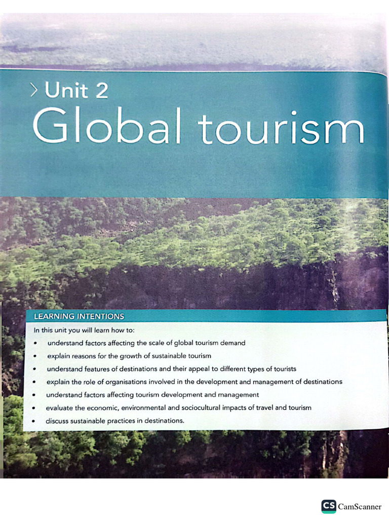 Unit 2 Global Tourism | PDF
