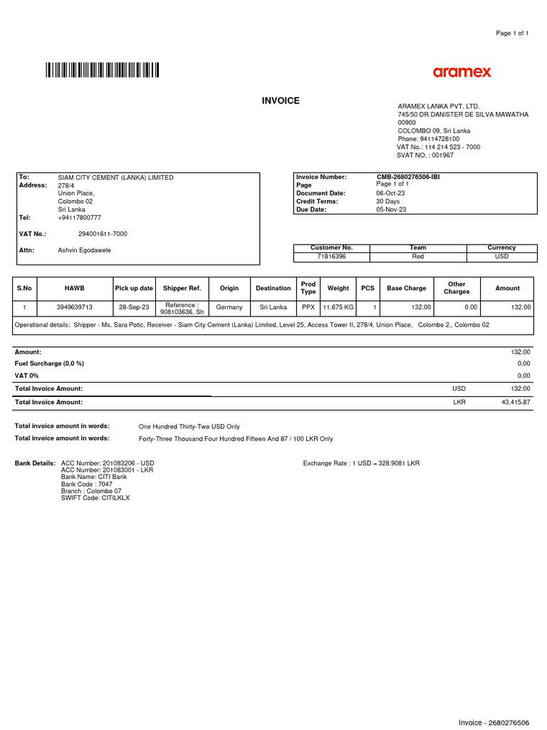 FR Inv | PDF | Invoice | Money