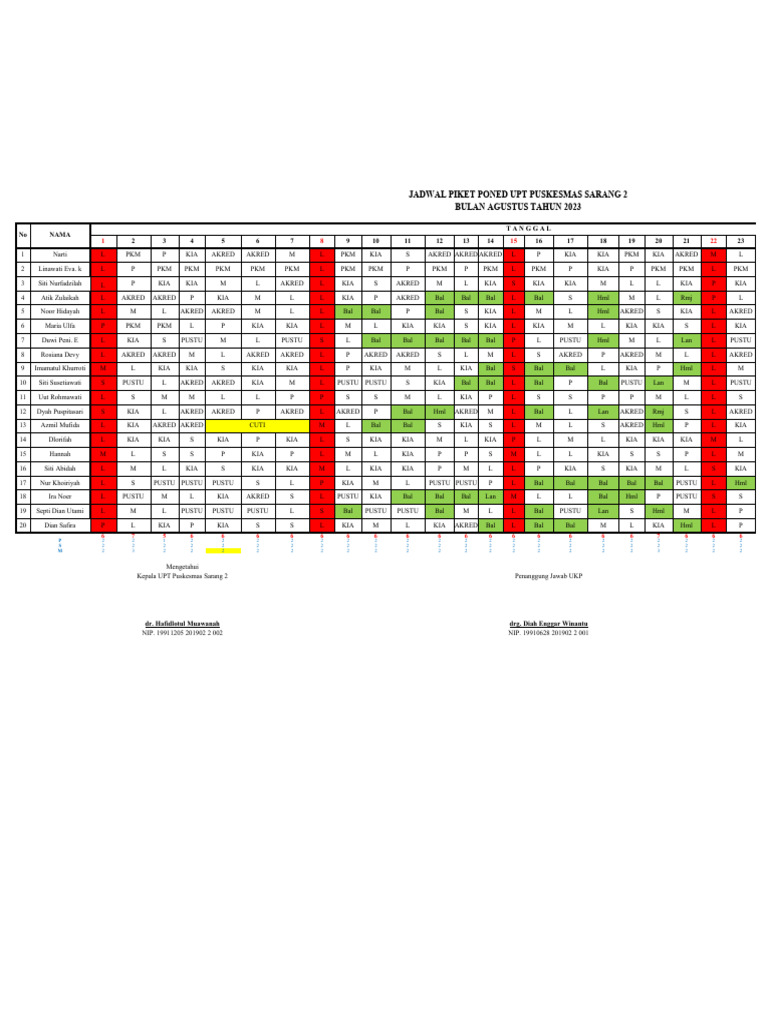 Jadwal Okt 2023 New | PDF