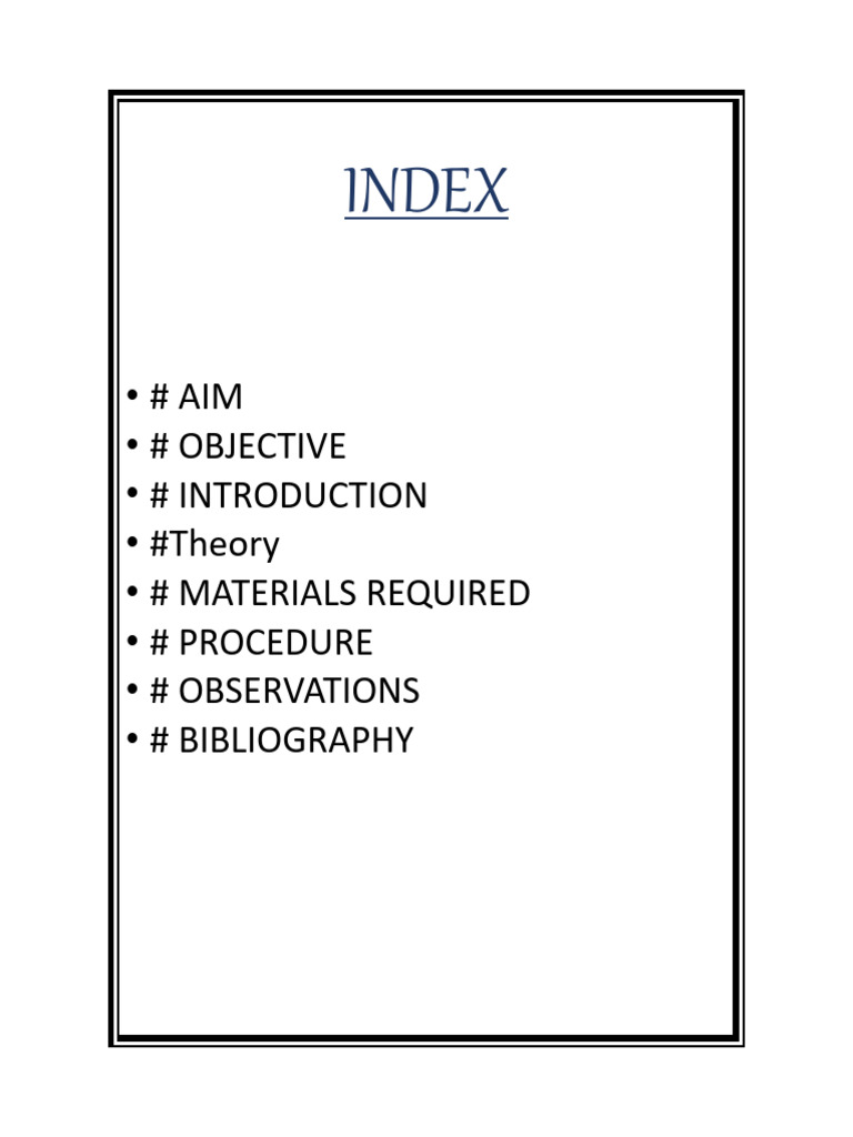 INDEX | PDF