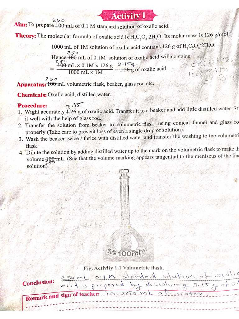 Chemistry Practical | PDF