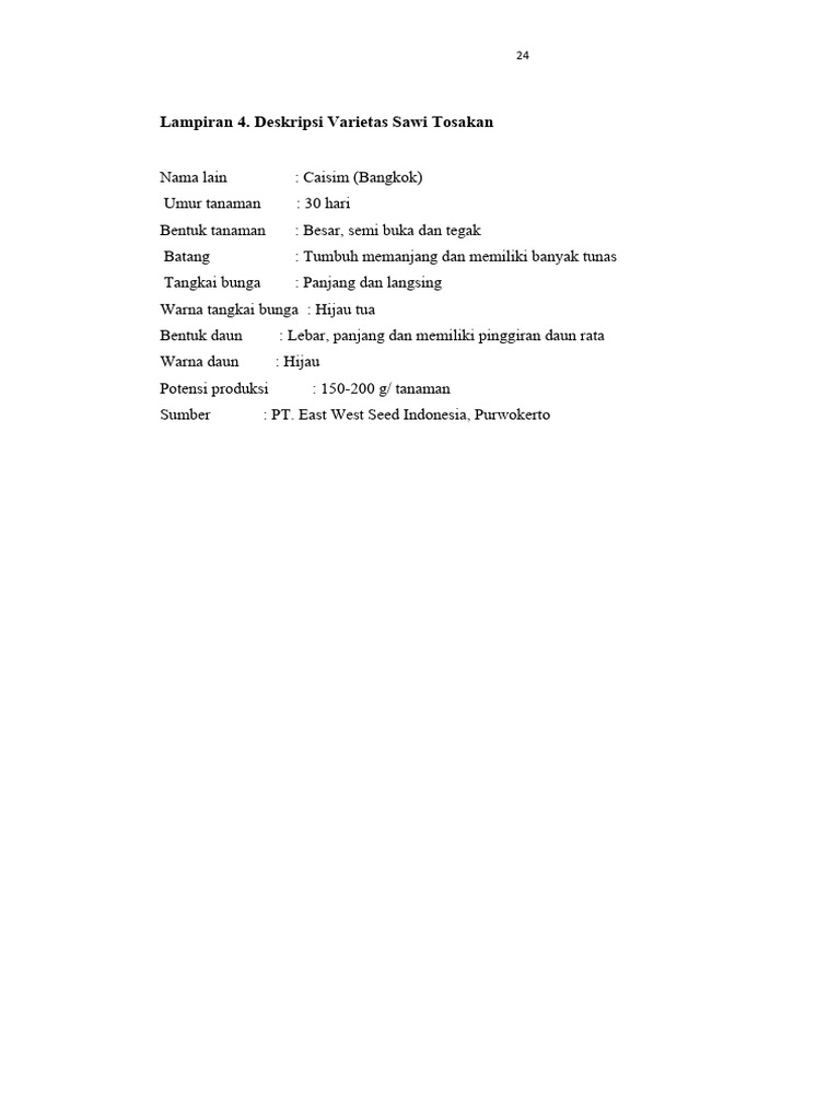 Lampiran 4. Deskripsi Varietas | PDF