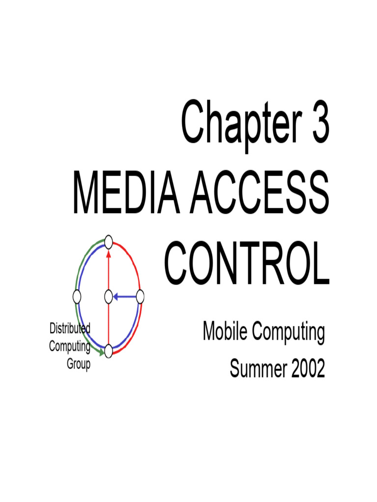 Chapter 3 Media Access Control Original | PDF | Channel Access Method | Computer Science