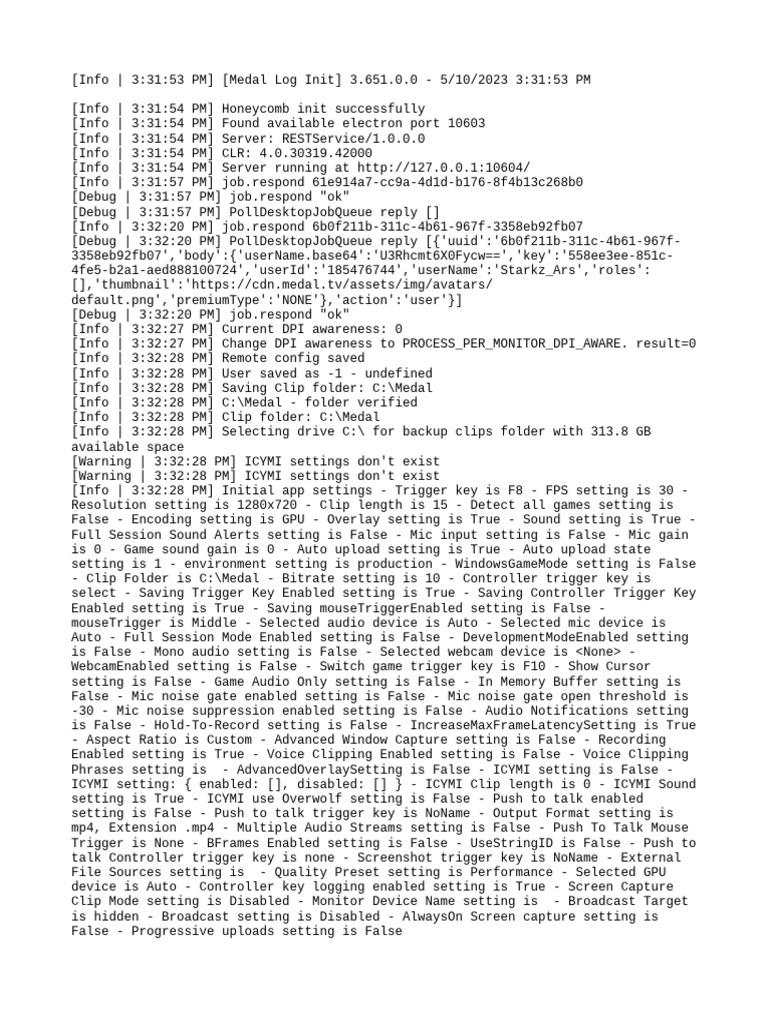 Medal Log 20230510 | PDF | Screenshot | System Software