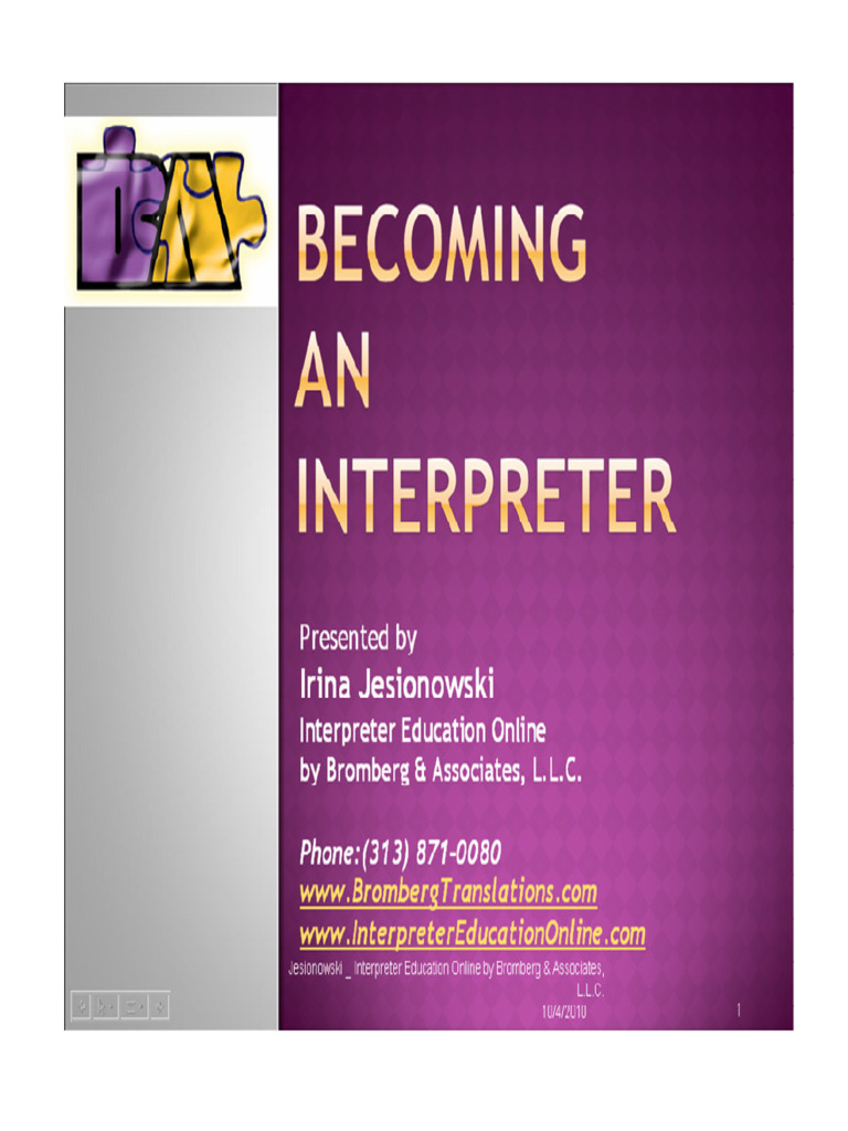 Becoming An Interpreter | PDF