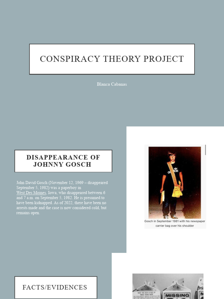 Conspiracy Theory Project | PDF