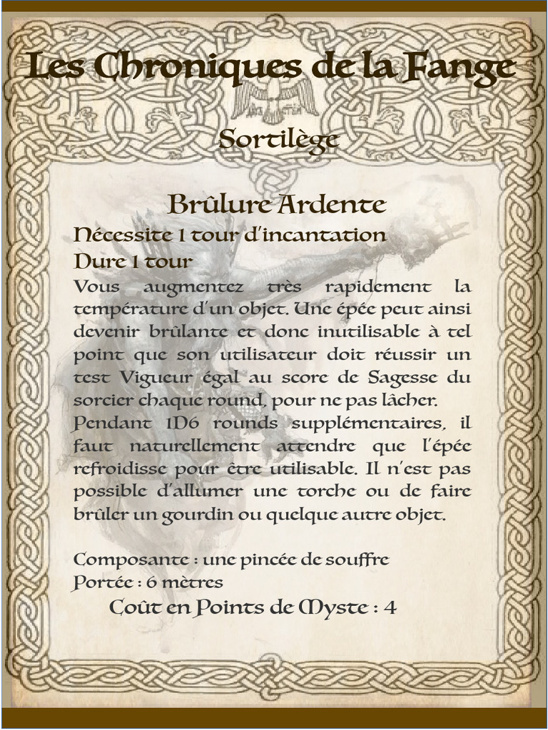 Sortilèges des Chroniques de la Fange | PDF | Maison et jardin