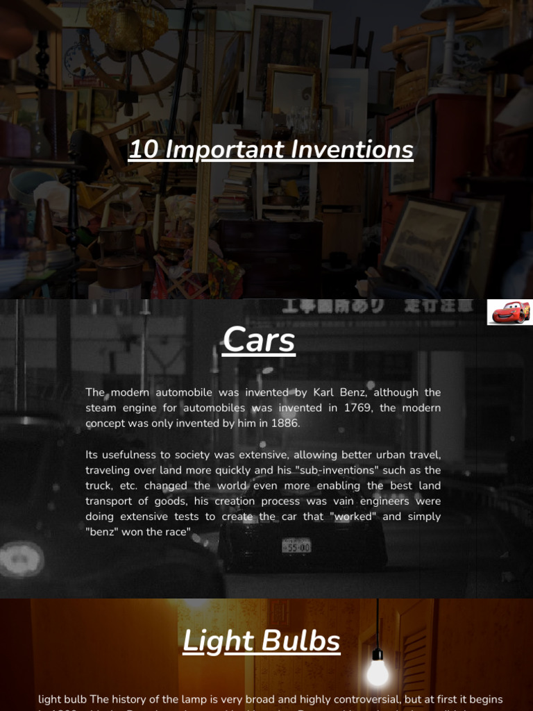 10 Important Inventions | PDF