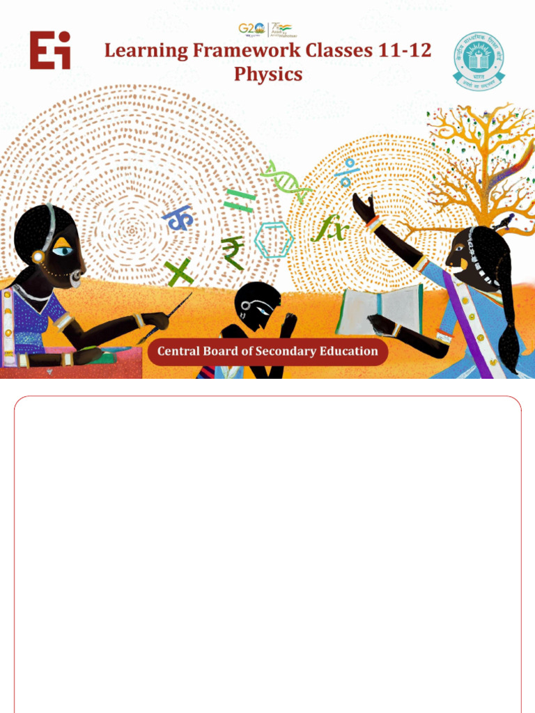 CBSE Physics Framework Guide | PDF | Learning | Physics