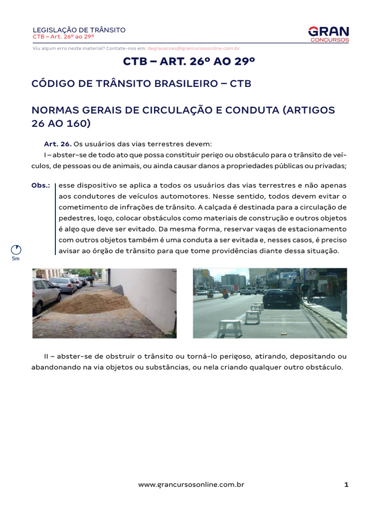 Resumo - 442170 Paulo Sergio - 310868460 Legislacao de Transito 2023 Aula 10 CTB 1689965128 ...