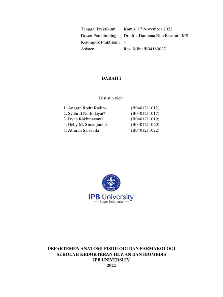 Praktikum Analisis Sel Darah 2022 | PDF