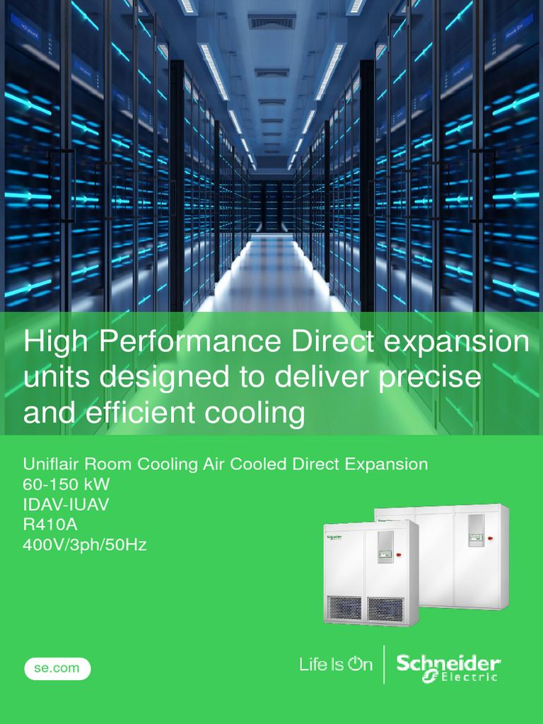 Brochure Uniflair Room Cooling Air Cooled Direct Expansion IDAV - IUAV ...