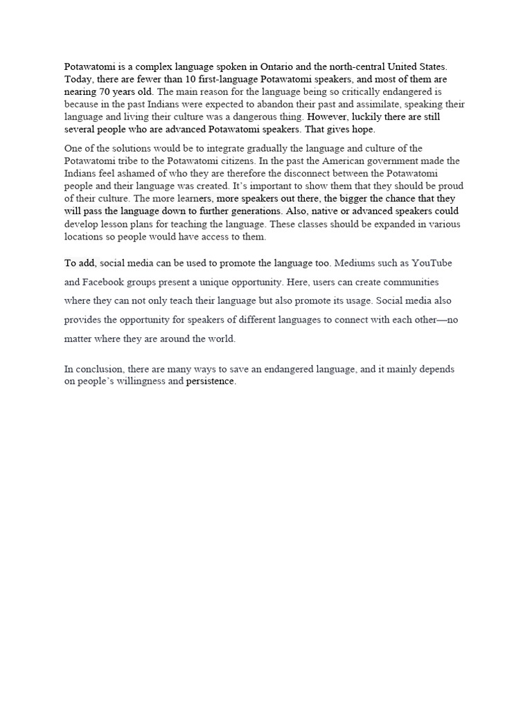 Endangered Language | PDF